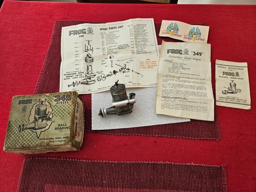 Vintage (1959) Frog 349 3.47cc Model Aircraft Diesel Engine Boxed | eBay
