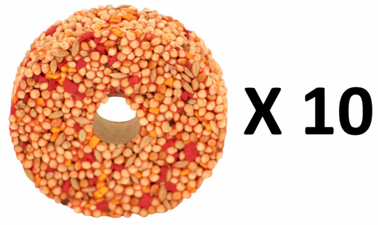 JOHNSONS 25G BUDGIE & PARAKEET HONEY SEED RINGS CAGE BIRD TREAT 10 OR ...