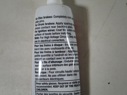 Motorcraft XG-3A Silicone Caliper Brake Grease and Dielectric Compound ...