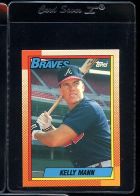 1990 TOPPS TIFFANY #744 KELLY MANN ROOKIE RC ATLANTA BRAVES | eBay