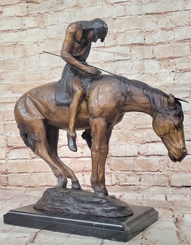 END OF THE TRAIL " by Fraser Handcast Bronze Statue Sculpture Figurine ...