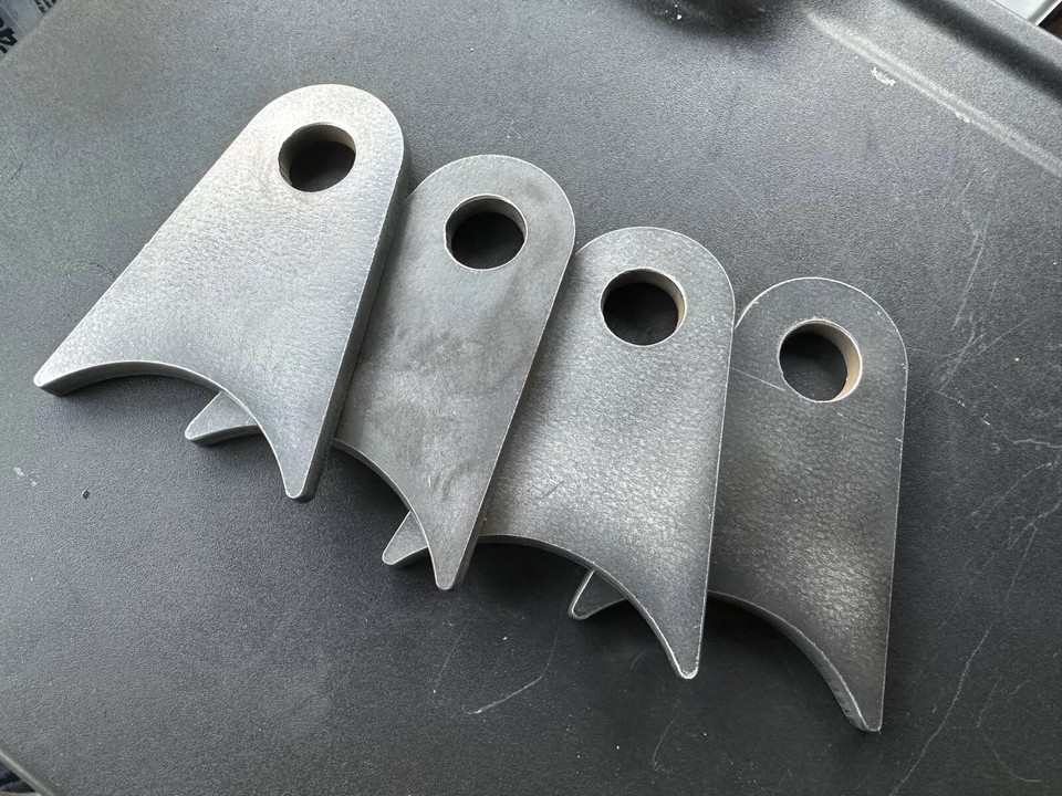 4 Link Tab Bracket, 1/4” Thick, 3/4” Hole, 2-5/8” Tall for 3” Tube ...