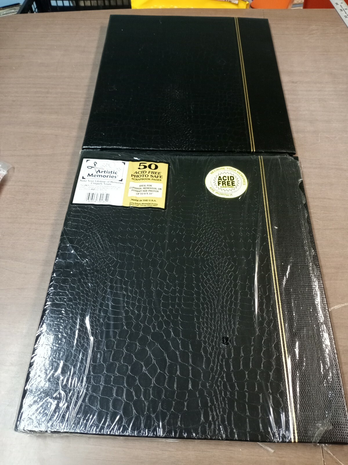 Artistic Memories 50 ACID Free SCRAPBOOK Pages 8X10" lot of 2(craftsc ...