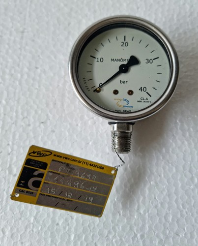 MANOMETER NBR 14105-1 0-40 Bar Gauge*new* | eBay