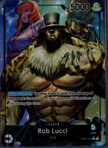 Rob Lucci 2024 ONE PIECE OP07-079 Leader Alt Art 500 YEARS IN THE ...