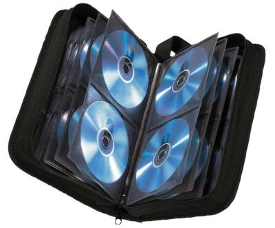 CD/DVD Portefeuille Nylon Noir 104,Couleur Noir,Externe Depth 80MM ...