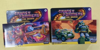 Transformers The Movie G1 Autobot Hound Scout & Hot Rod Reissue 2 ...