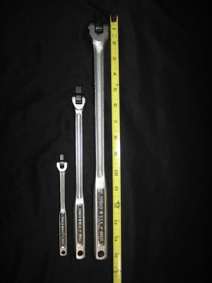 3 Vintage Craftsman Breaker Bars -v- Series 1/4''-3/8''- 1/2'' Drive | eBay