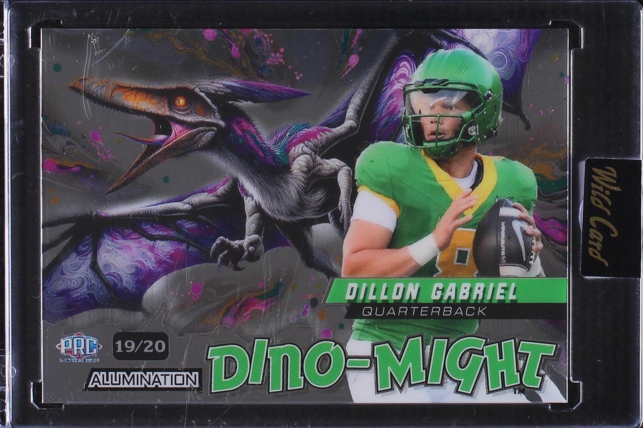 2024 Wild Card Alumination Dino-Might - Pteradactyl Dillon Gabriel # ...