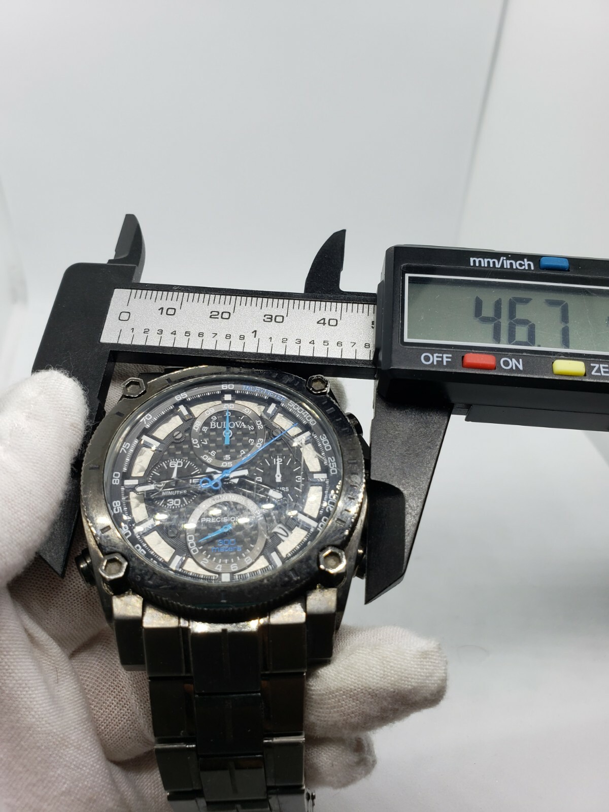 Bulova Precisionist 98b229 Mens Black Stainless Steel Watch | eBay