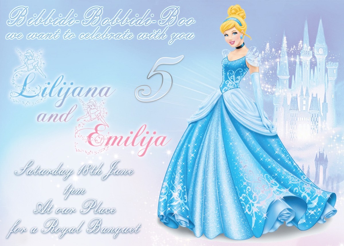 Cinderella Ball Invitation Wording From S Disney Princess: Cinderella