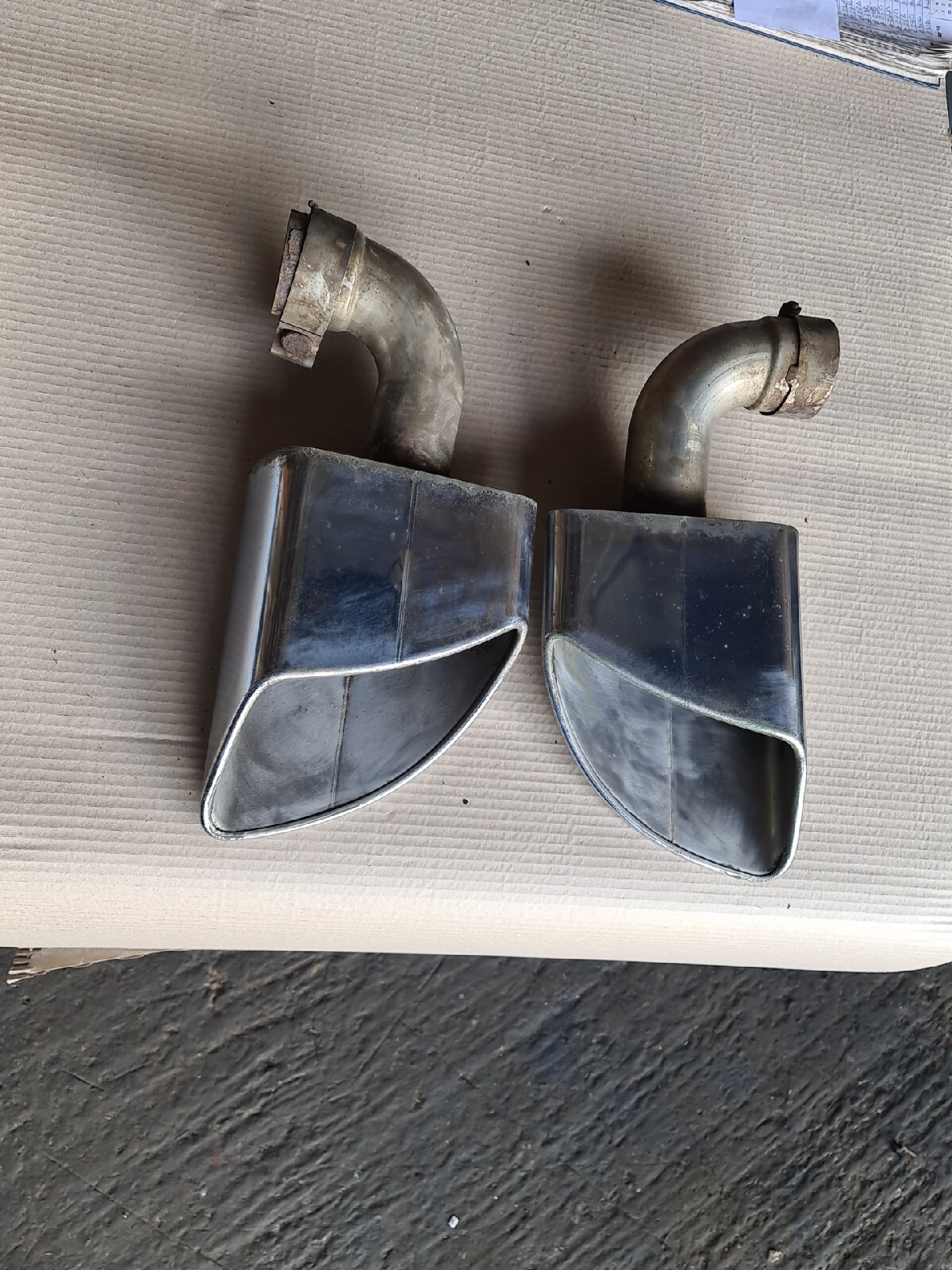 VW Touareg 7P Tail Pipes Chrome 7P6253681s 7P6253682s Exhaust Tailpipes ...