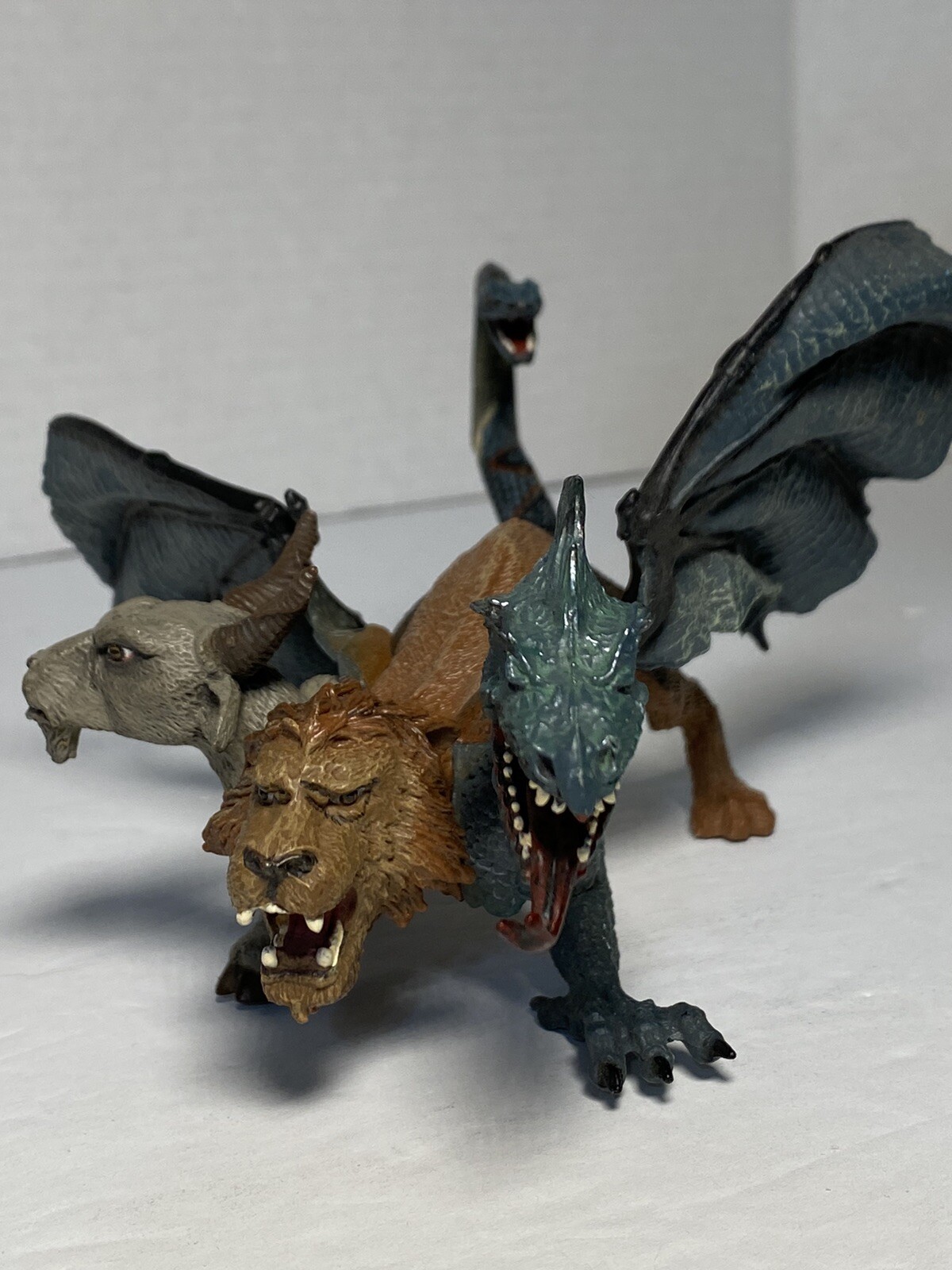 Safari Ltd. Chimera 3 Headed Dragon Lion Goat /Snake Tail Toy Action ...