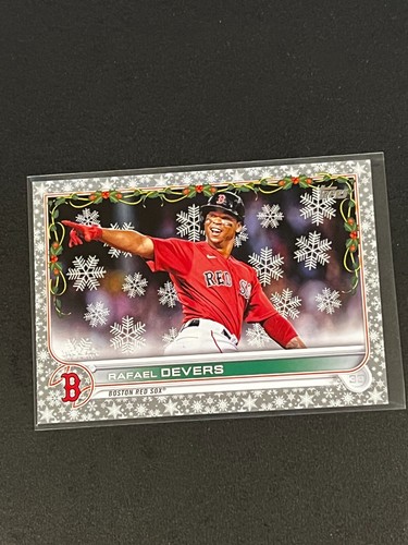 Rafael Devers - 2022 Topps Holiday Metallic Snowflake SP Card #HW189 | eBay