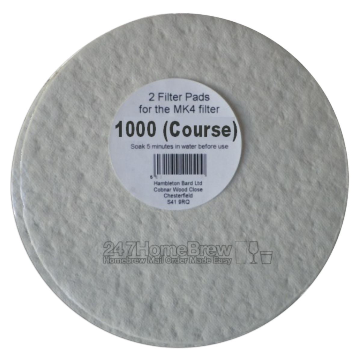 Filter Pads 1000 Course 2x Pack for the Better Brew MK4 Wine Filter ...