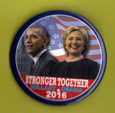 2016 Hillary Clinton & Barack Obama 2.25" / Presidential Campaign ...