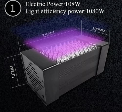 108W 144W 180W 216W 288W UV Glue Curing Lamp 405/365/395nm Ultraviolet ...
