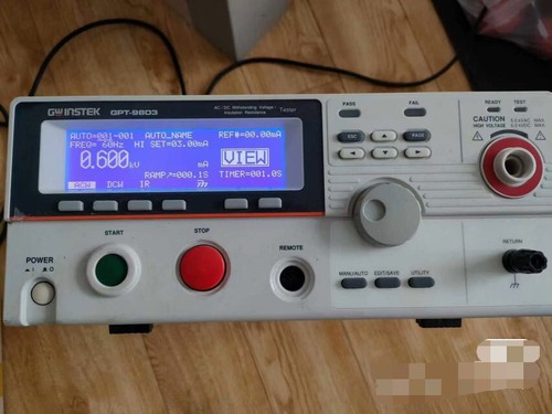 GW Instek GPT-9803 Safety Tester Hi-Pot 200VA AC/DC Voltage IR Hipot ...