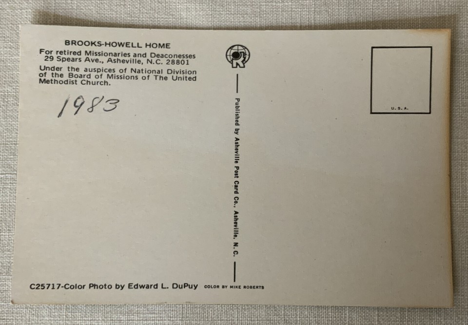 Brooks-Howell Home for Methodist Missionaries and Deacons, Asheville NC ...