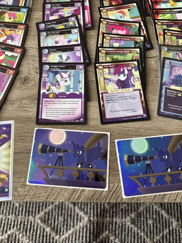 My Little Pony CCG Lot of Over 200 Cards With Foil Stickers Pinkie Pie ...