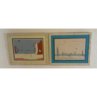 *Kenneth Stancin* Fantastic Pair of Seriographs Signed / Numbered 1974 ...