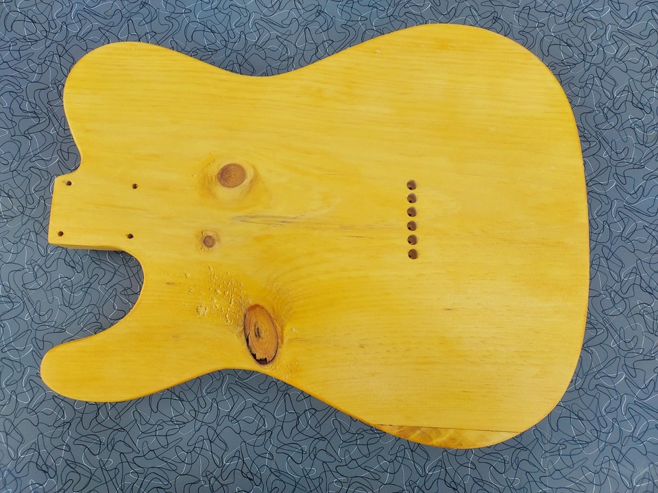 Guitar Body Telecaster Tele Style Nitro Finish Barncaster Pinecaster ...