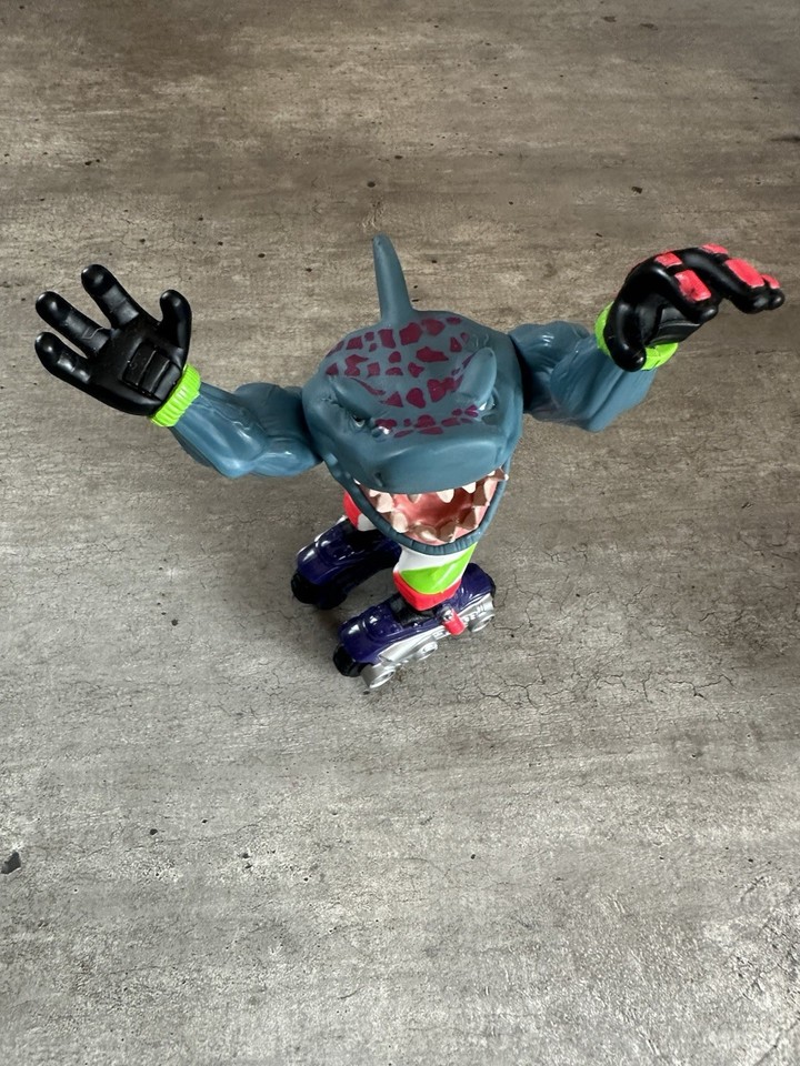 Vintage 1995 Mattel Streetwise Street Sharks Moto Streex BLADES Action ...