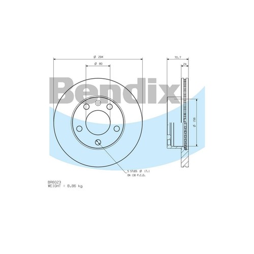 Bendix General CT Brake Rotor Single BR6023 GCT | eBay Australia