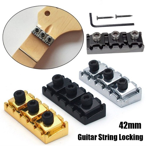 Nut Block with Screws Tremolo Bridge String Locks Guitar Strings ...