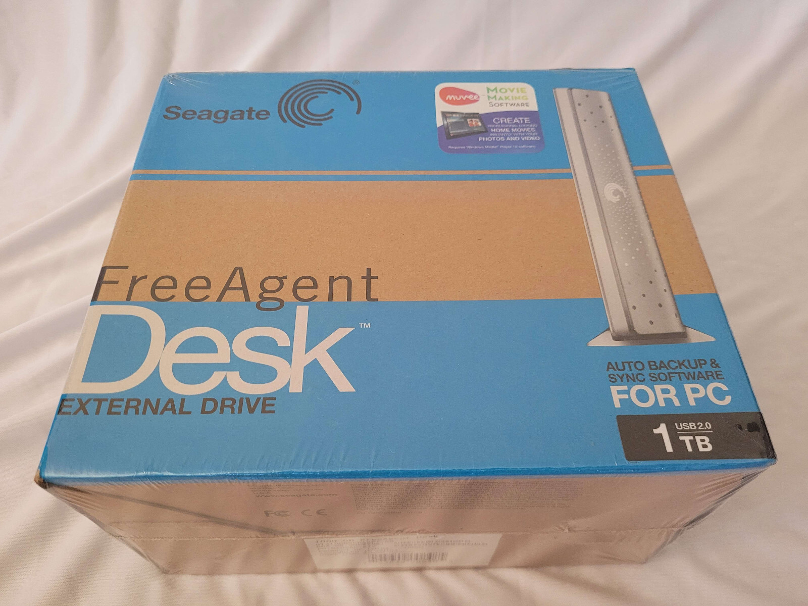 Seagate FreeAgent 1 TB USB 2.0 Portable External Hard Drive, NEW SILVER ...