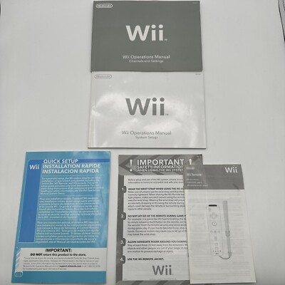 Wii Console Operations Manual Setup Guide & Manual Instructions | eBay