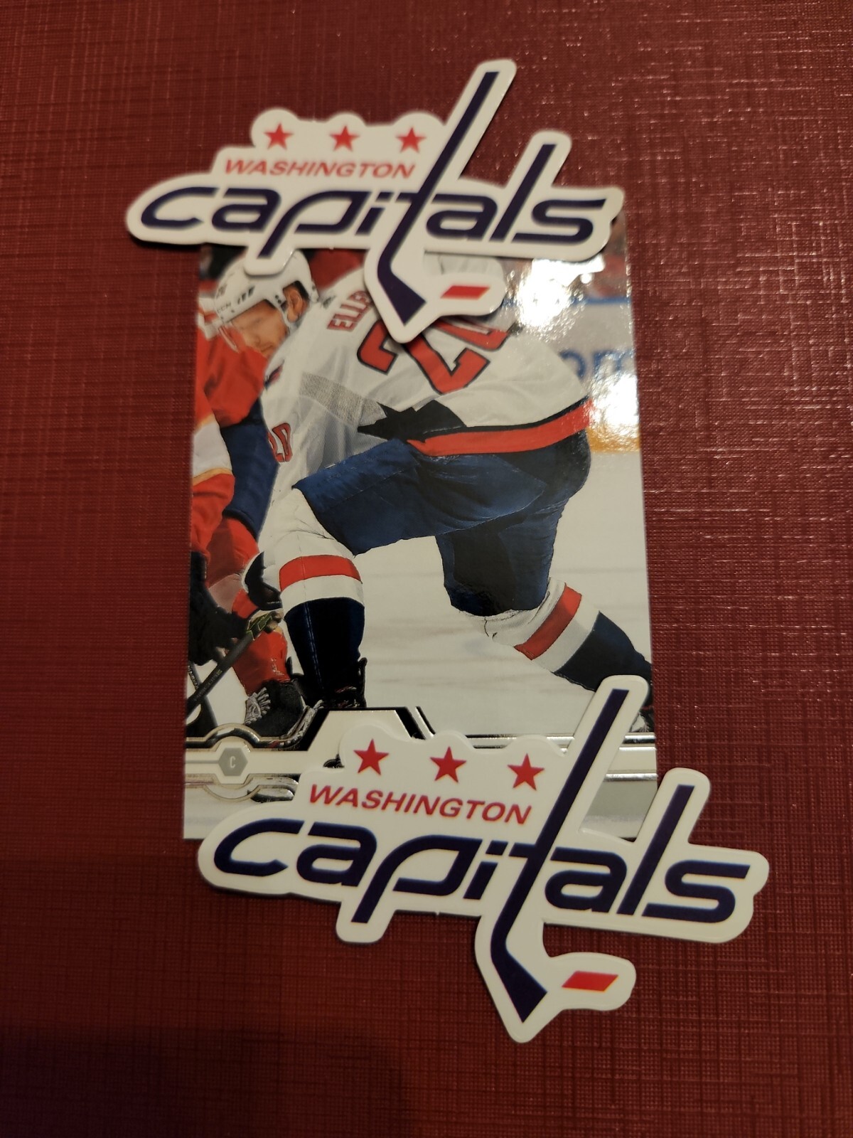 2 Of Washington Capitals Themed Stickers For Laptop, Cases Folders Etc ...