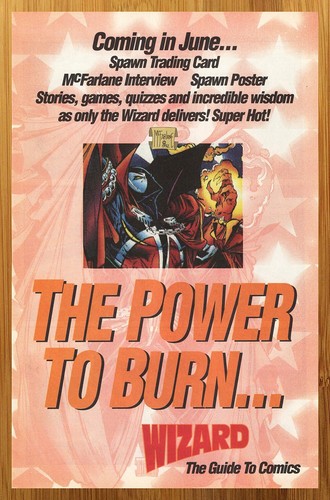 1992 Wizard Magazine Vintage Print Ad/Poster Spawn Todd McFarlane Promo ...