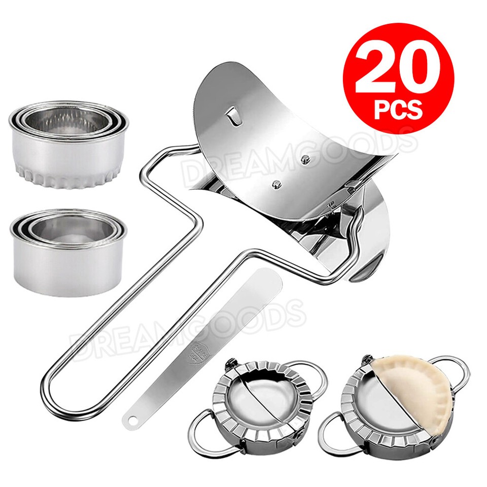 10-20X Dumpling Maker Stainless Steel Dough Press Pie Ravioli Making ...