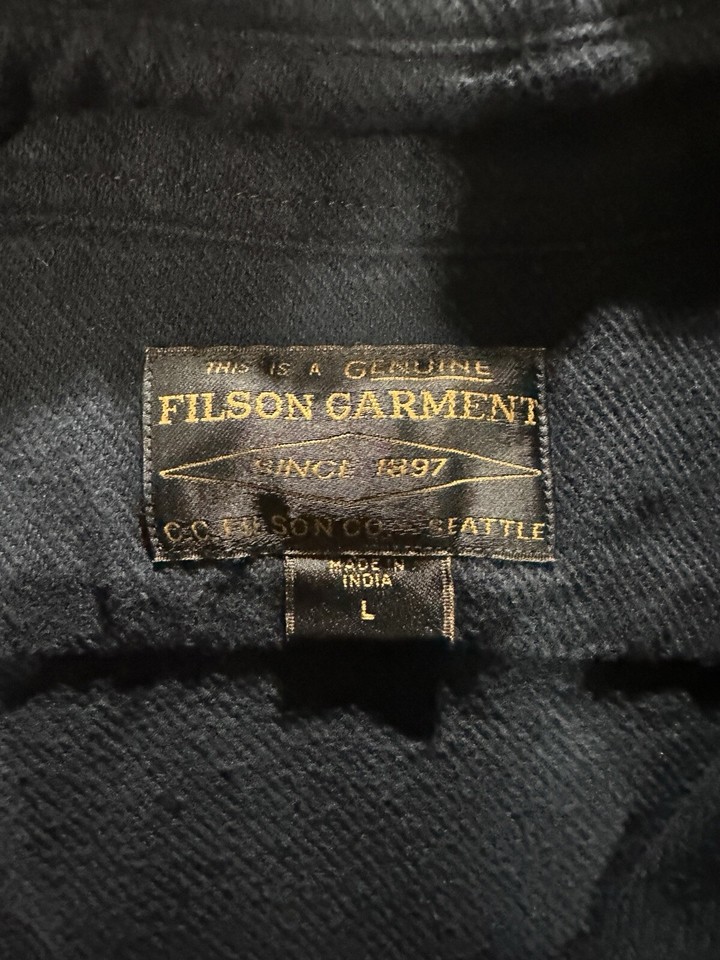 FILSON Button Up Heavy Material Size Large | eBay