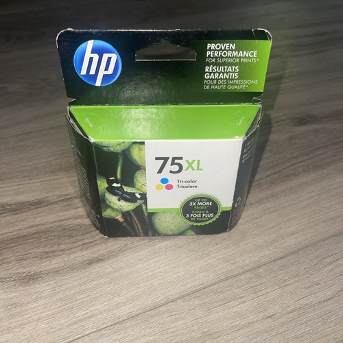 Genuine HP 75 XL Tri-Color Ink Cartridge Sealed Box NEW Expired | eBay