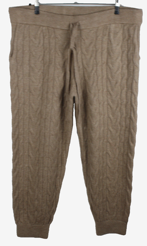 C&A Trousers Knitted Trousers Braid Pattern Ladies Size XL (52/54) L30 ...