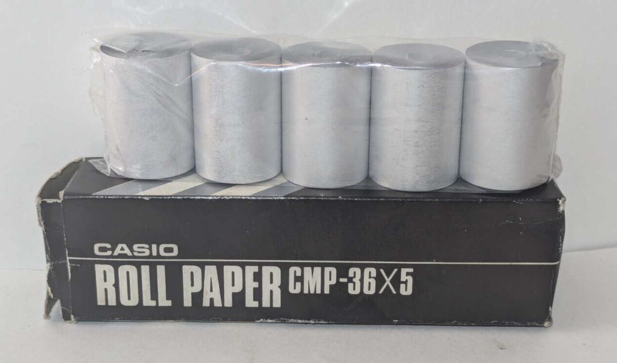 Casio Roll Paper Cmp-36x5 5 Rolls for Printing Calculator for sale ...