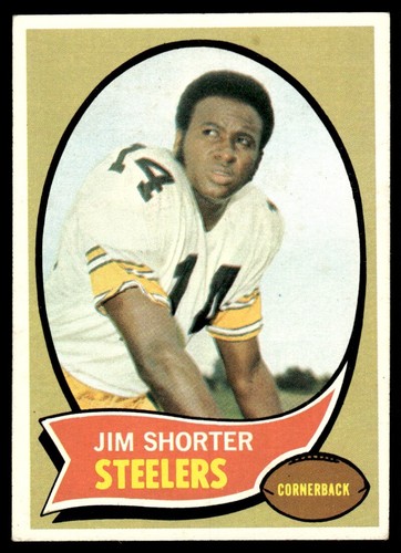 1970 Topps Football Jim Shorter Pittsburgh Steelers #56 EX-MT+ | eBay