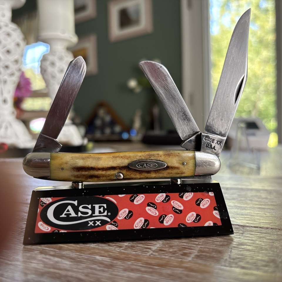 Vintage Case 5347 Stockman Pocket Knife 1965-1969 Beautiful Stag Must ...
