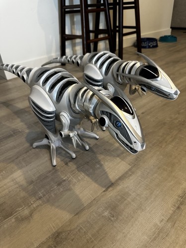 WowWee Roboraptor Dinosaur Robot Lot of 2 + Remote Control Tested ...