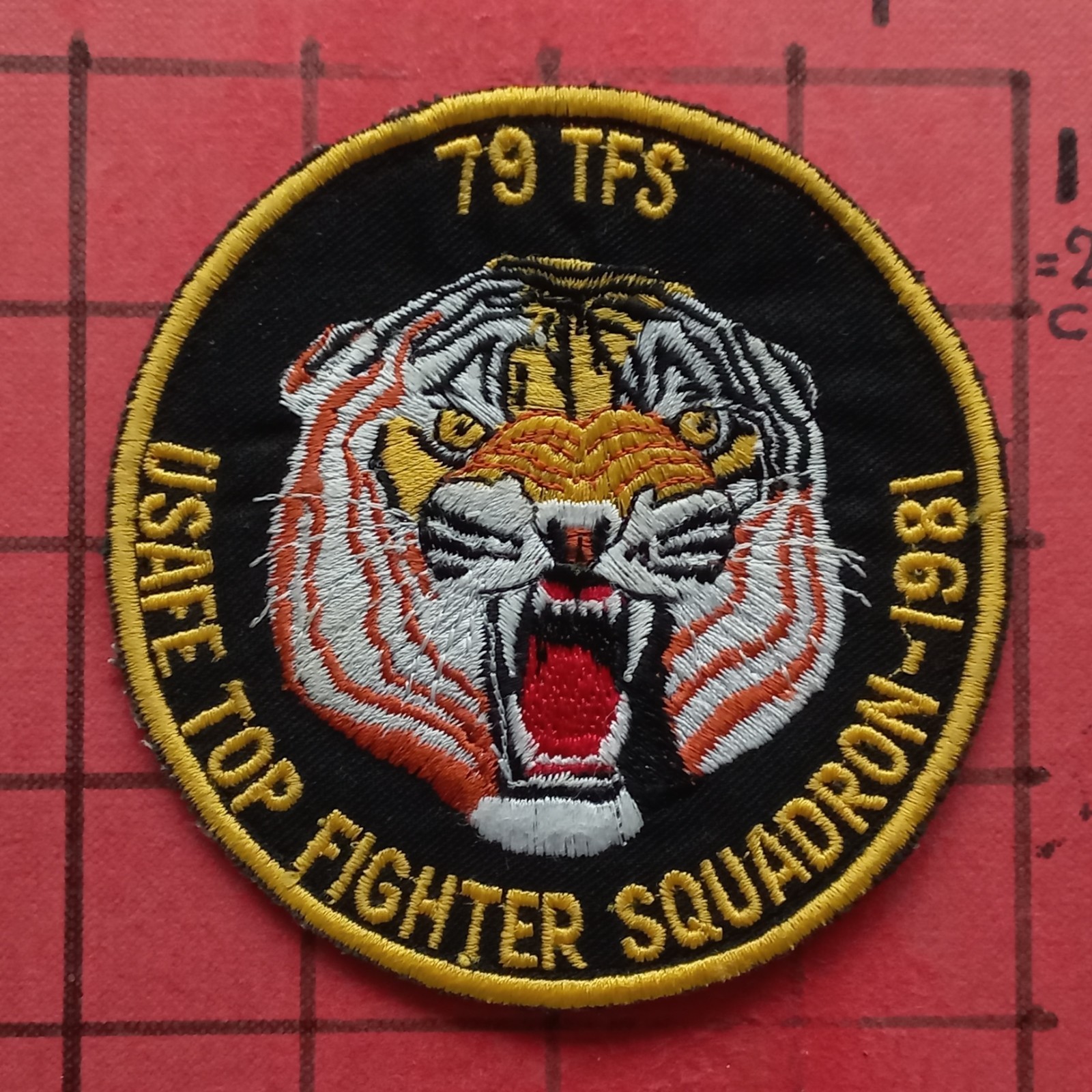 ORIGINAL PATCH USAF US AIR FORCE 79 TFS TACTICAL TOP FIGHTER SQN F-111 ...