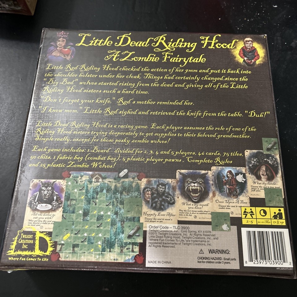 Little Dead Riding Hood A Zombie Fairytale Board Game New Sealed V16 | eBay