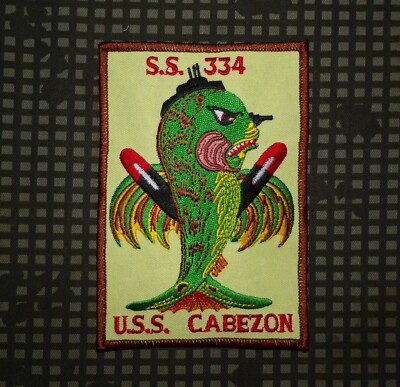 US Navy USS Cabezon SS 334 Submarine Embroidered Full Color Patch | eBay