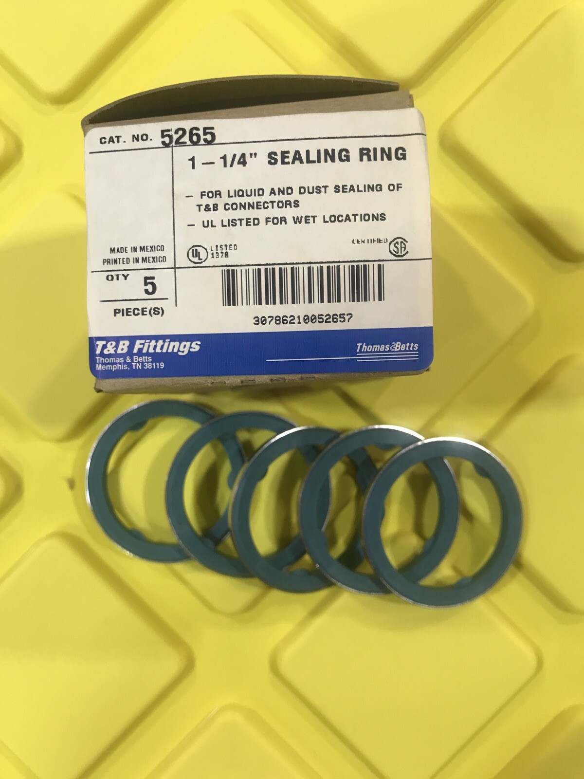 NEW T&B 5265 THOMAS & BETTS 5265 Liquidtight Sealing Gasket, 1-1/4 Pkg ...