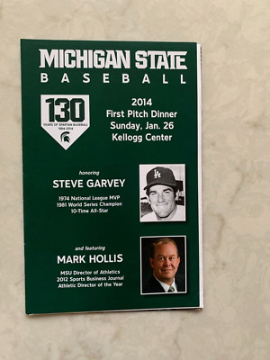 Michigan State Spartans 'Fast Pitch' dinner brochure, January 26, 2014 ...