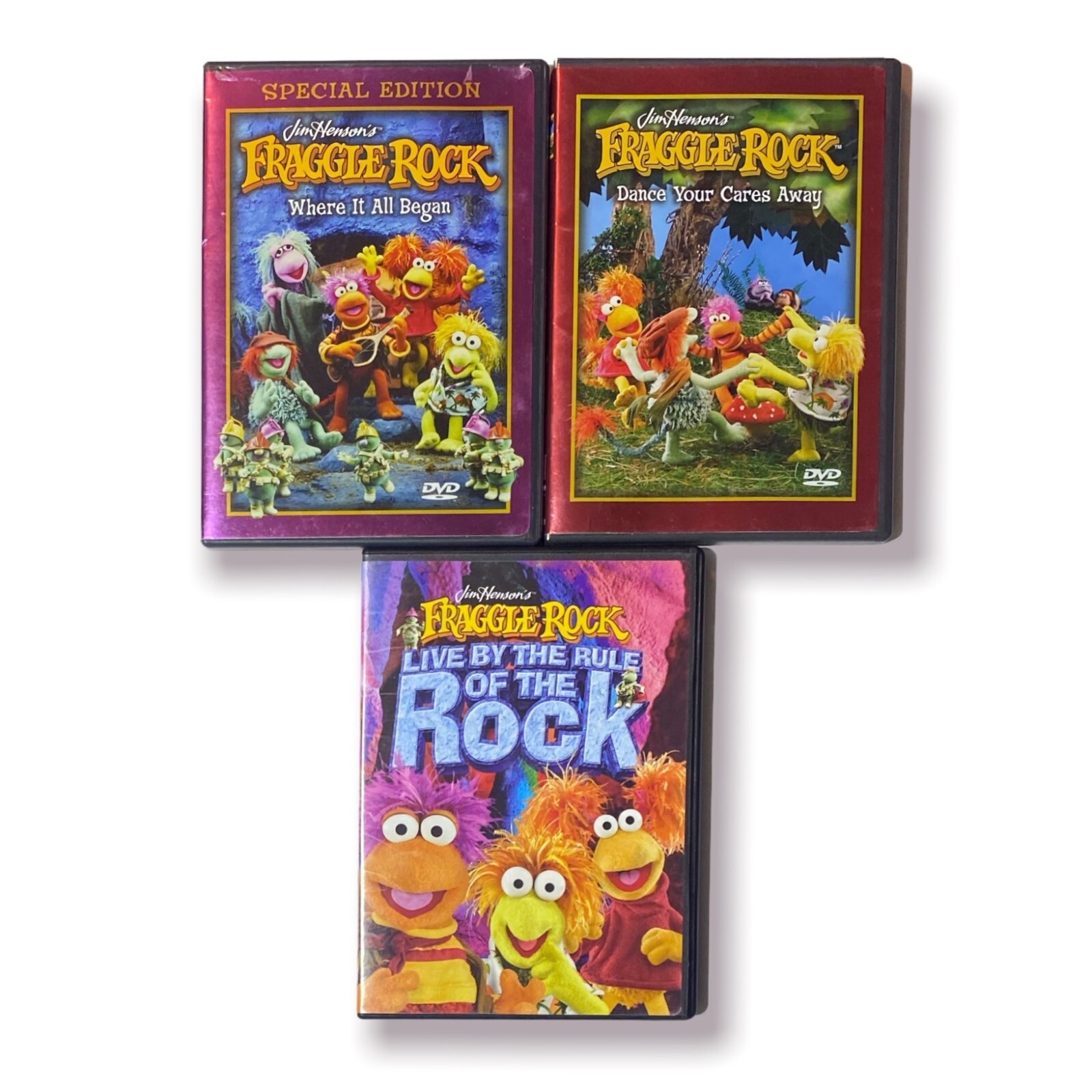 Jim Henson’s Fraggle Rock DVDs (LOT OF 3) | Grelly USA
