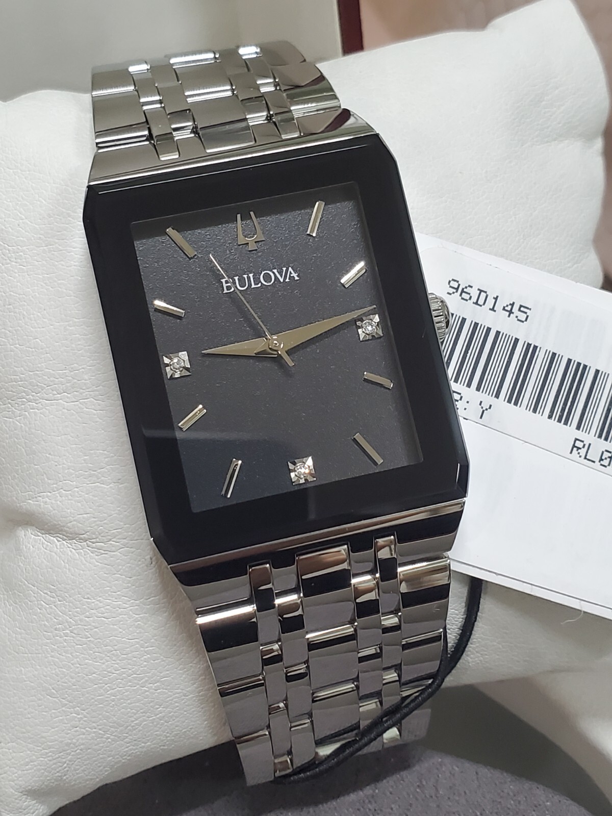 Bulova Quadra Black Women's Watch - 96D145 $375 42429567207 | eBay