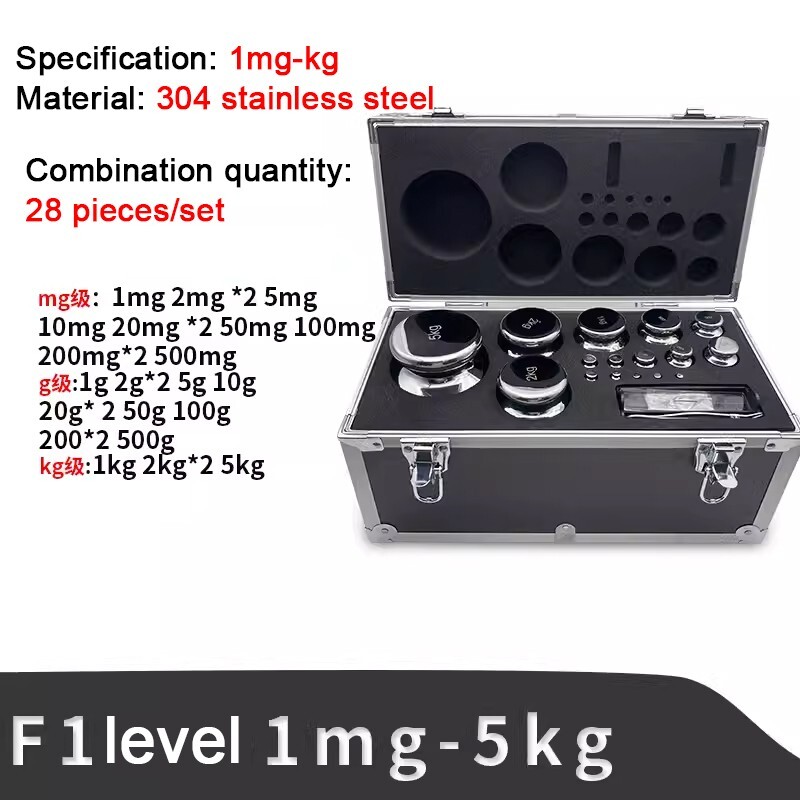 F1 Grade 28 Pcs 1mg-5kg 304 Stainless Steel Digital Scale Calibration Weights | eBay