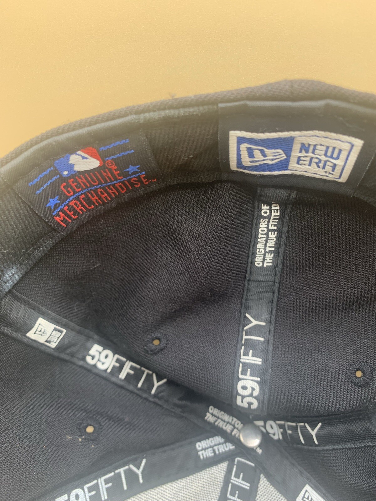 RARE New Era 59FIFTY Fitted Hat ATL Braves Sticker Pa… - Gem